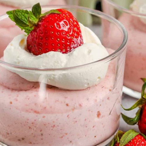 Easy Strawberry Mousse – Blended Bites