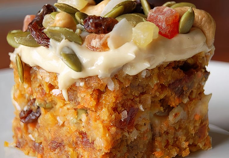 Healthy Carrot Cake Bars – Blended Bites