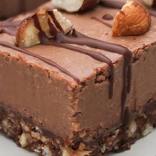 Chocolate Hazelnut Slice – Blended Bites