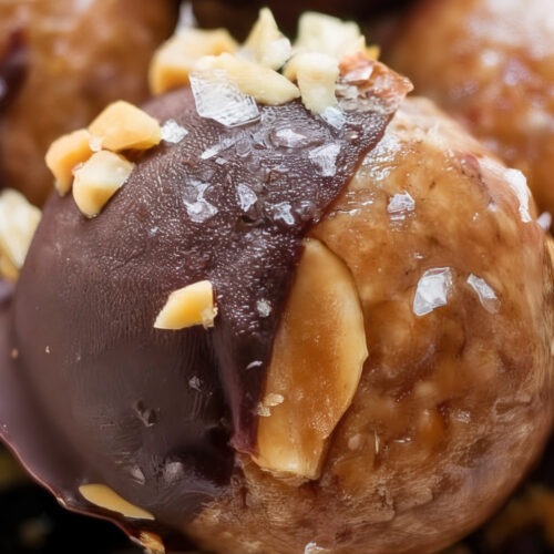 Snickers Inspired Protein Bites – Blended Bites