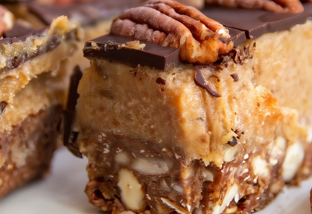 Healthier Caramel Pecan Slice – Blended Bites