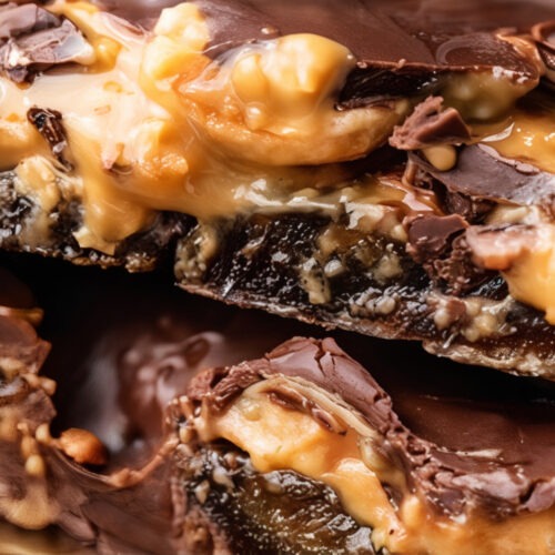 Healthier Snickers-Inspired Slice – Blended Bites