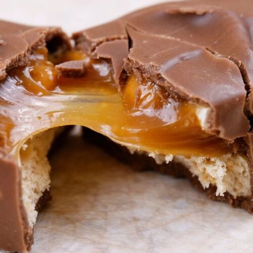 Snickers Protein Caramel Bars – Blended Bites